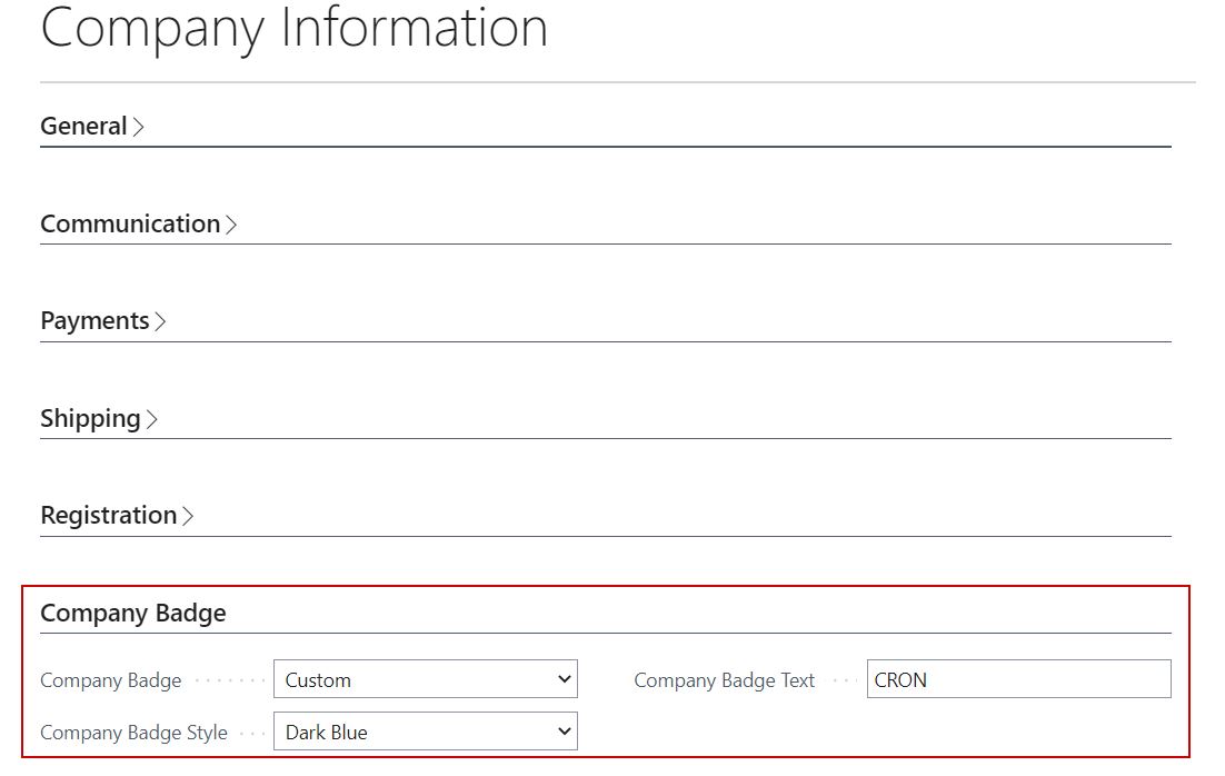 D365 Business Central : New Company Badge in BC21 - That NAV Guy