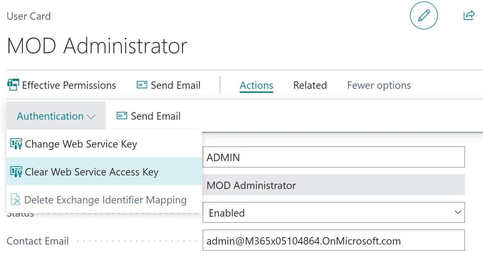 D365 Business Central : Removing All Web Service Access Keys - That NAV Guy
