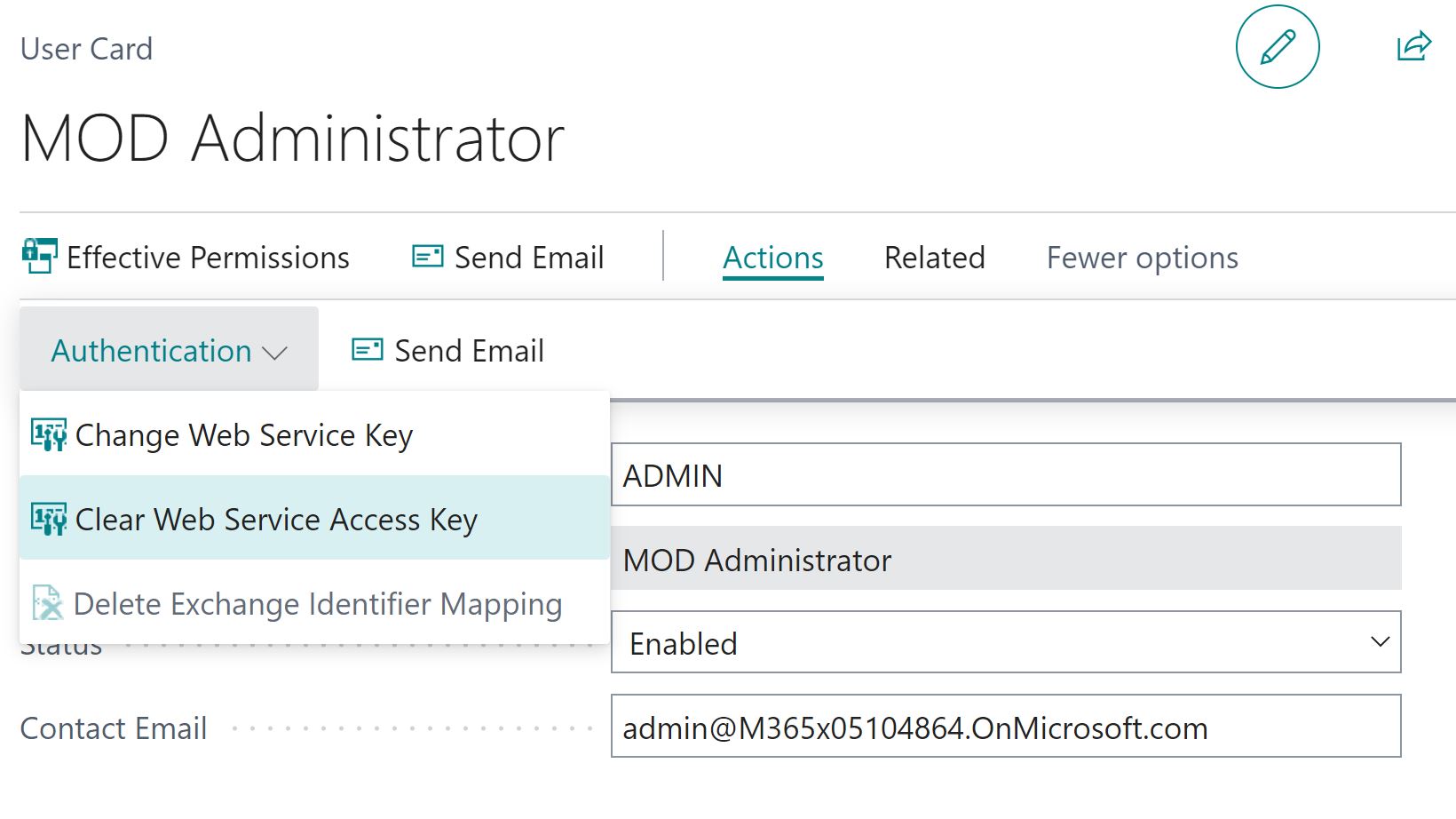 D365 Business Central : Removing All Web Service Access Keys - That NAV Guy