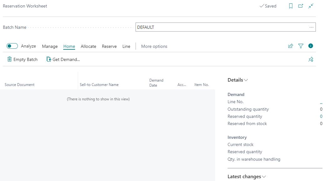 D365 Business Central : Reservation Worksheet - That NAV Guy