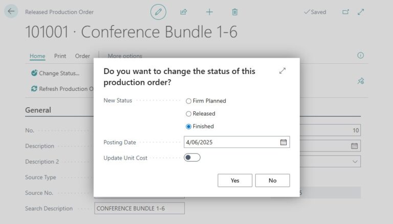 BC Friday Tips #44 Changing Production Order Status - That NAV Guy