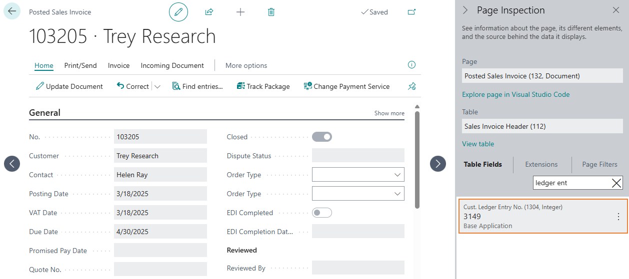 BC Friday Tips #50 Cust. Ledger Entry No. on Sales Invoice Header ...